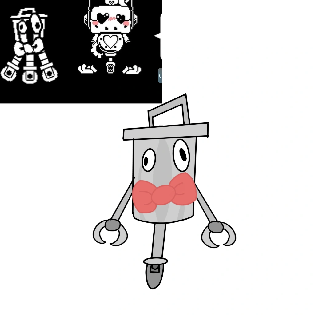 Drew the bin robot from saltydkdans undertale yellow stream | Fandom