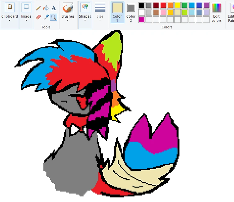 drew night shade cataclysm on the infamous ms paint | Fandom