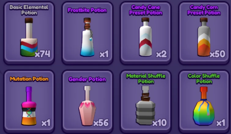 LF: Robux elemental potions | Fandom