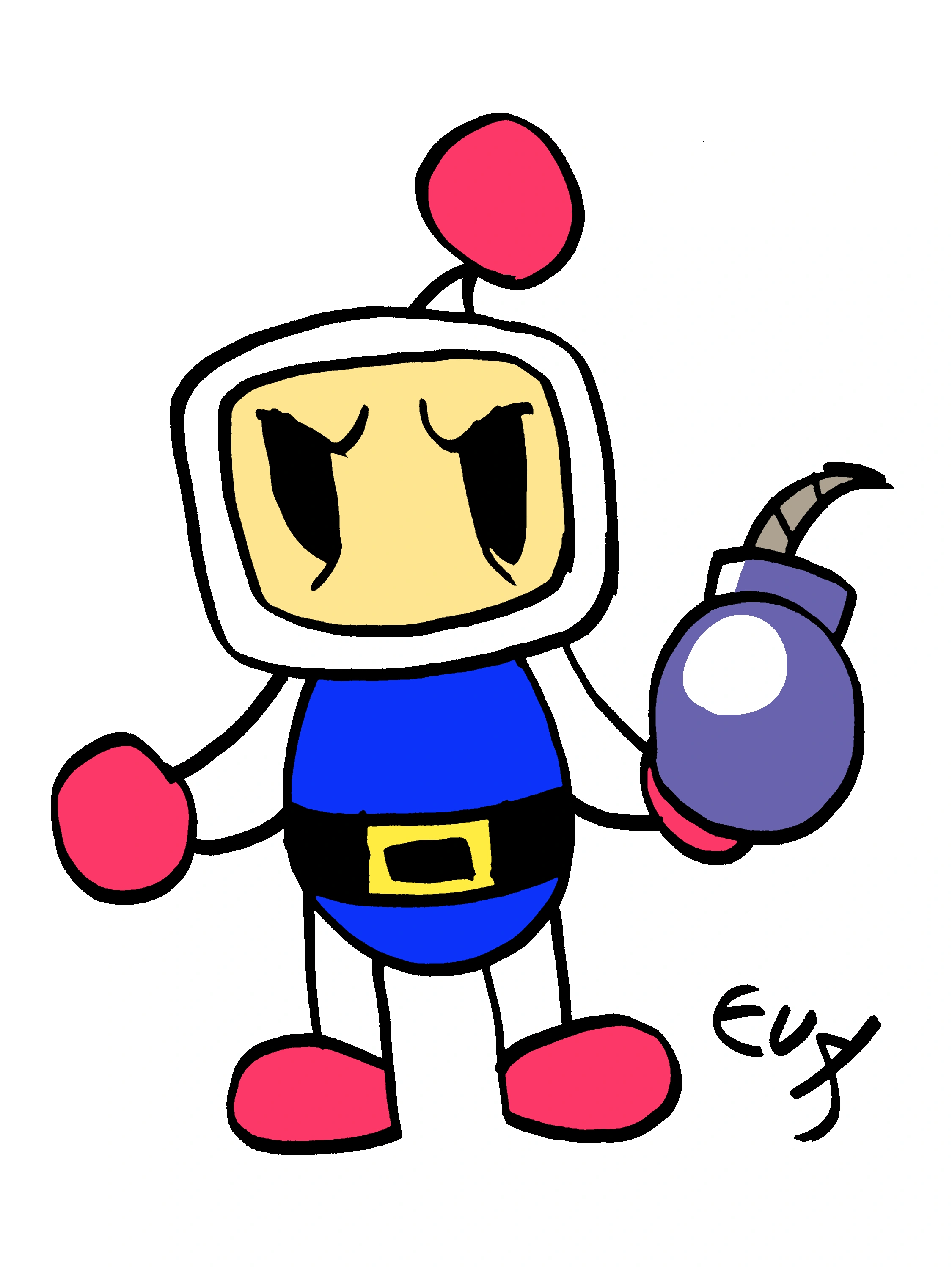 My drawing of Bomberman | Fandom