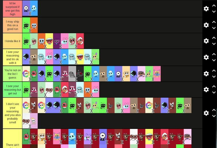 Ranking Dw ships half done edition | Fandom
