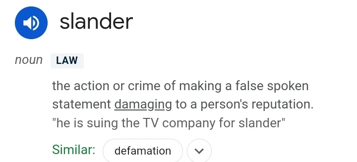 Wiki Slander (The real law) | Fandom