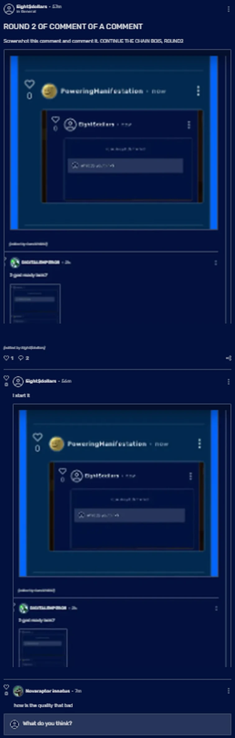 ROUND 2 OF COMMENT OF A COMMENT | Fandom