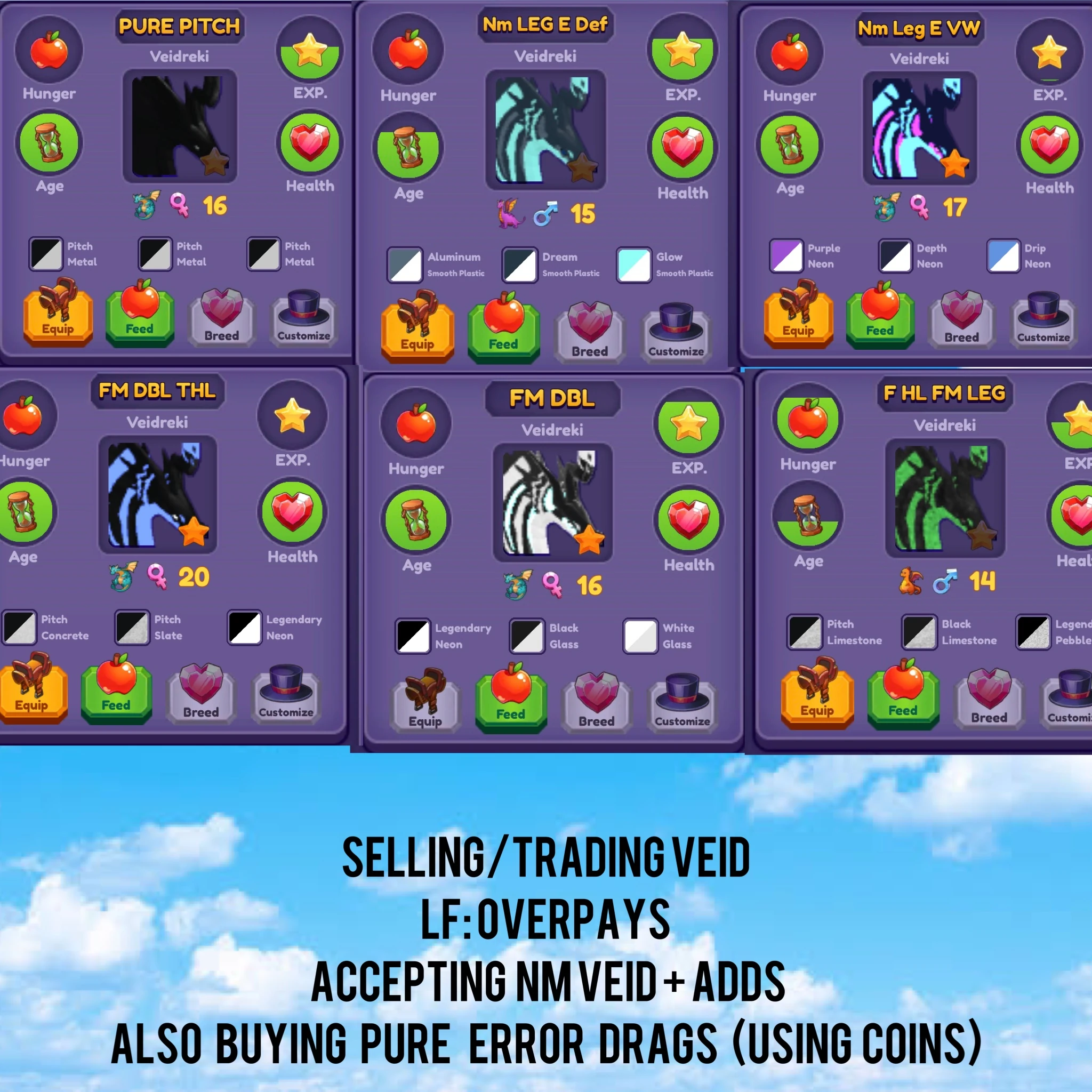 Trading/Selling/Swapping Veis/Vei/Veid/VeidrekiLF: OverpaysAlso LF 2/3 and 3/3 Error Drags | Fandom