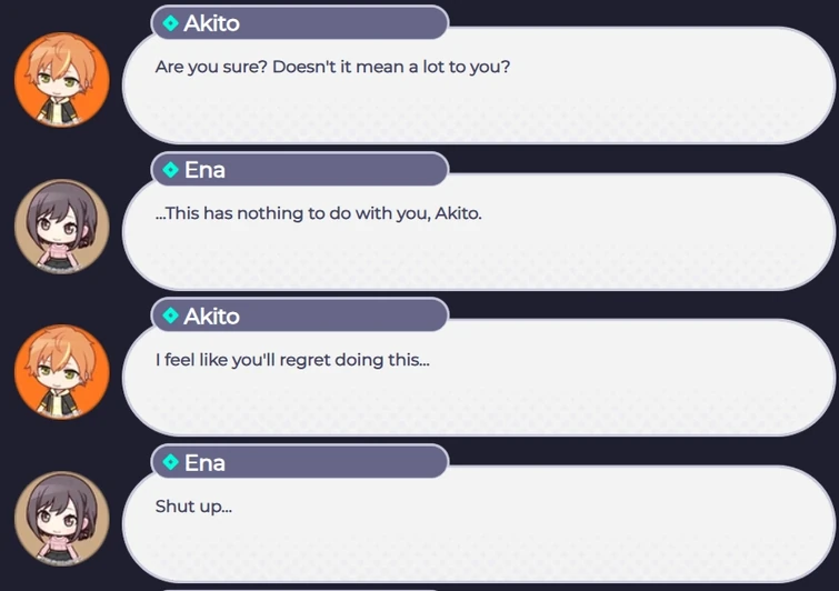 Analysis: Akito and Ena in Insatiable Pale Color | Fandom