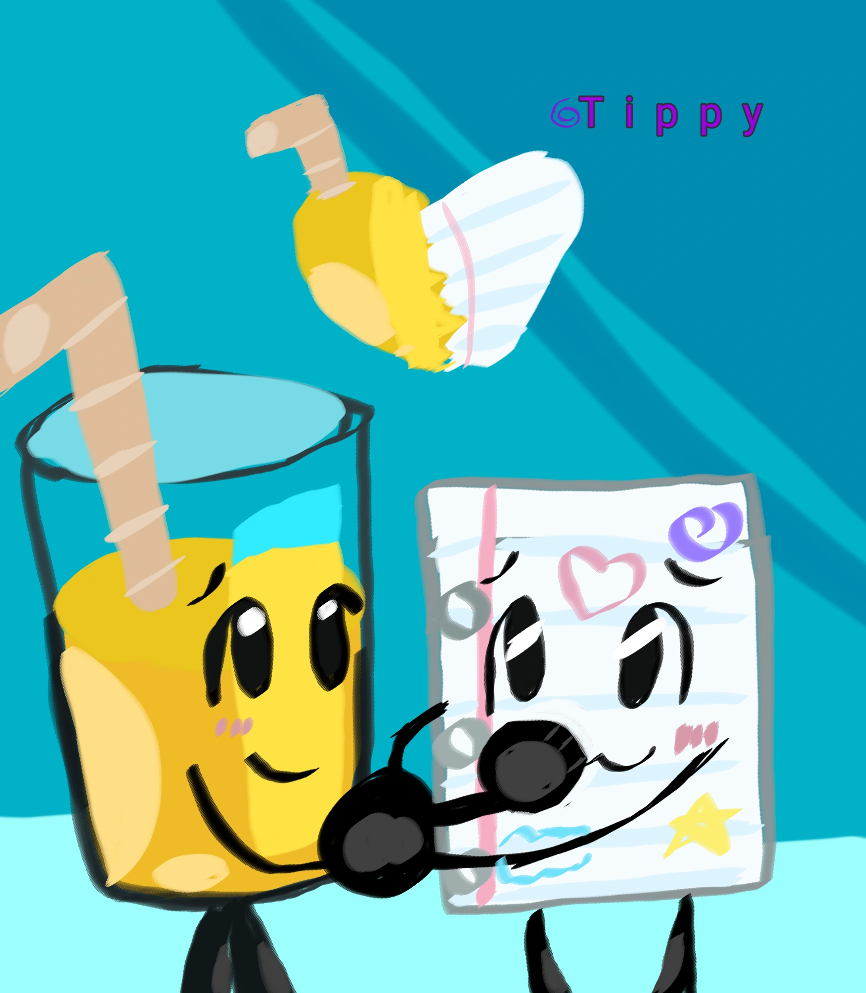 Ii18 OJ and Paper redraw scene | Fandom