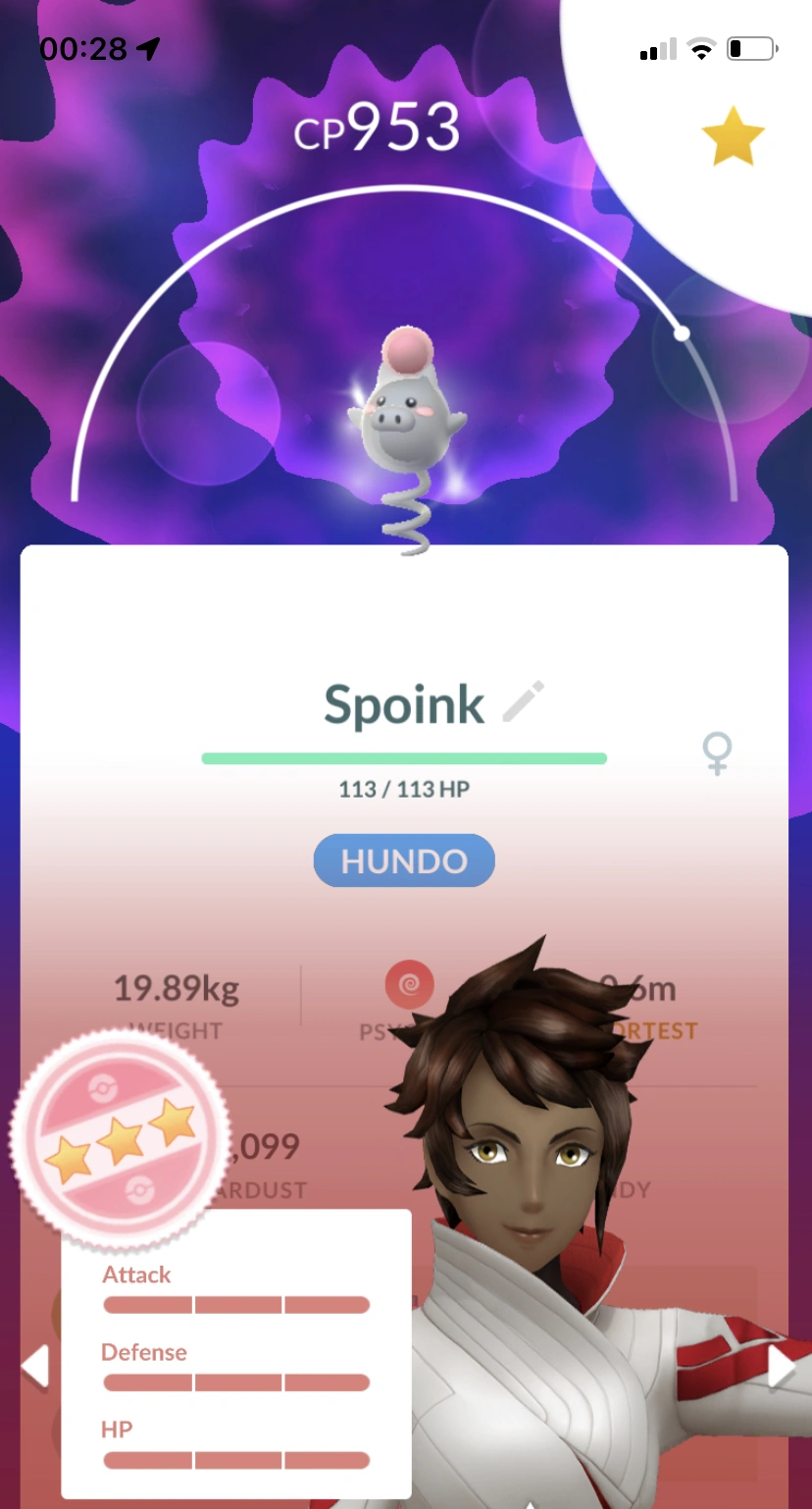 My second ever Pokémon go perfect stat Pokémon | Fandom