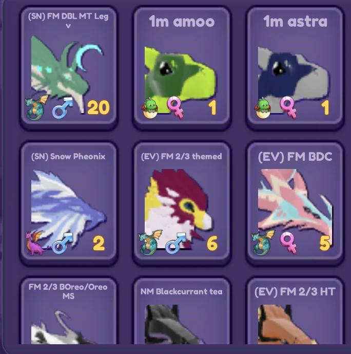 LF BFT dragons, Constellors, Or defaults (Or trading) | Fandom