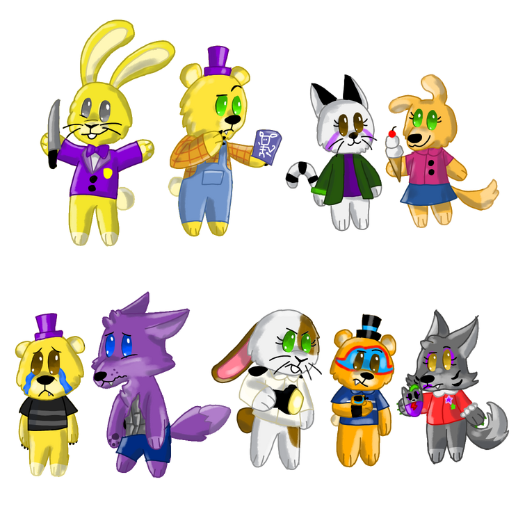 The FNAF human cast as cute animals | Fandom