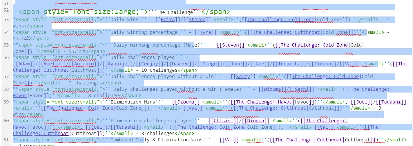 Does anyone know why source editor is doing this? | Fandom
