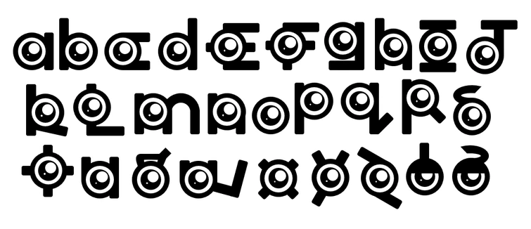 Lowercase Unown (Nimiscule) | Fandom