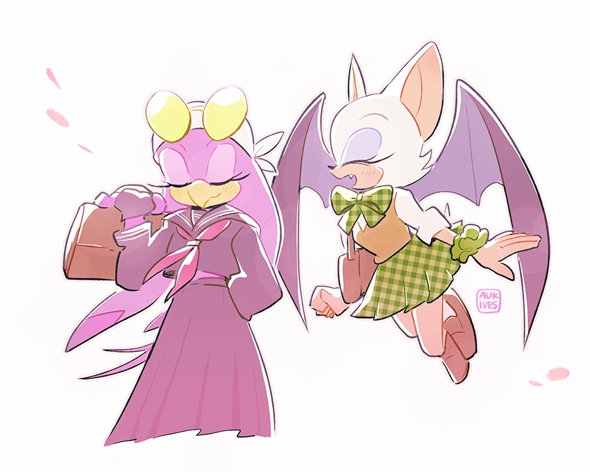 Wavouge (Wave X Rouge). Art by Aukives | Fandom