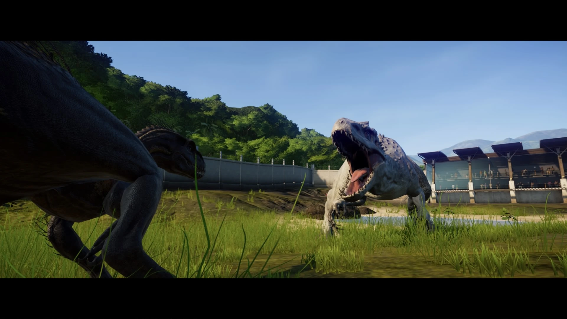 I rex vs Indoraptor Screenshots Jurassic World Evolution. | Fandom
