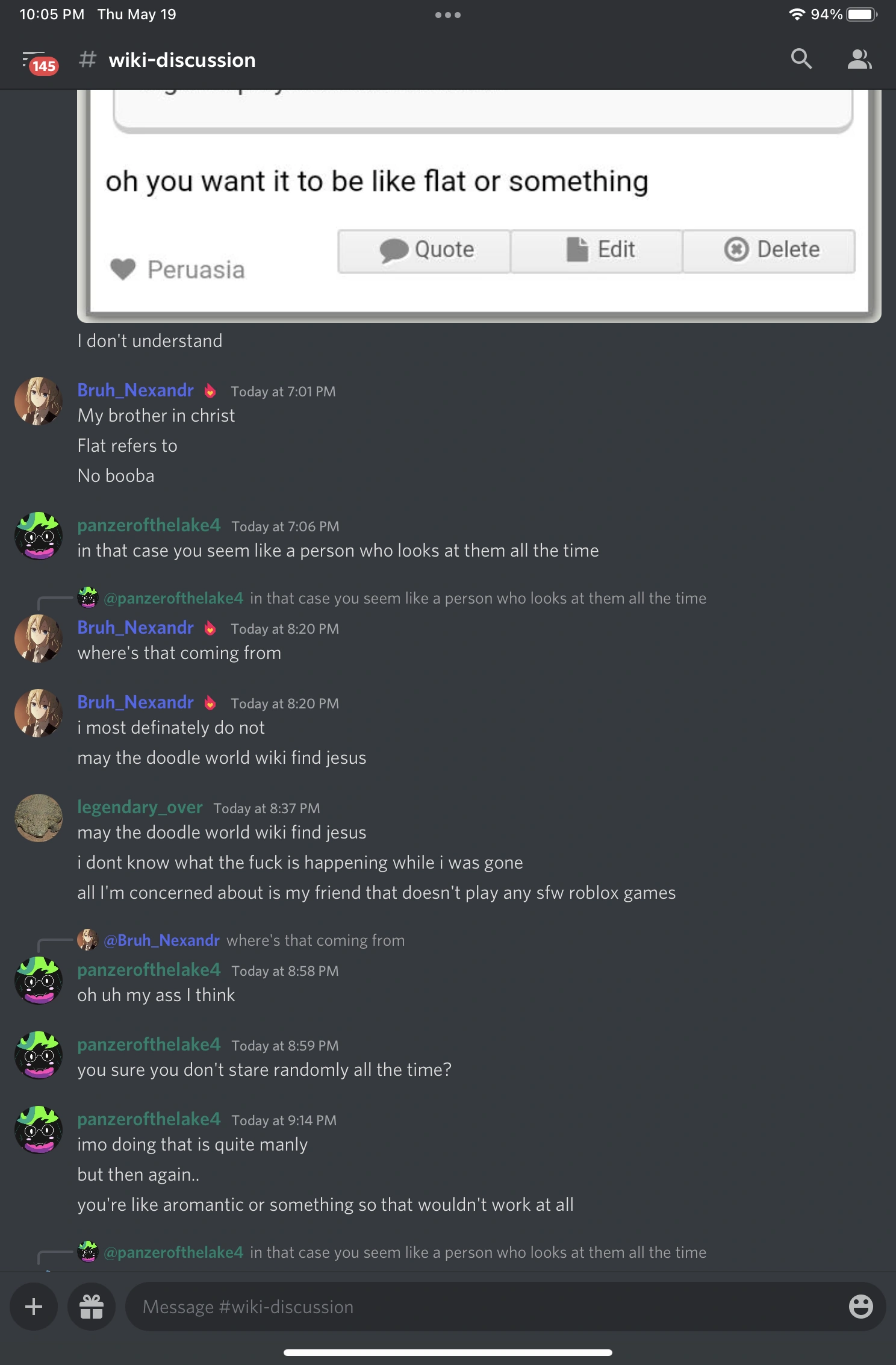 Your average conversation in the discord | Fandom