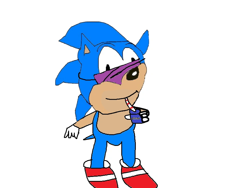 Art of Sonic drinking. | Fandom