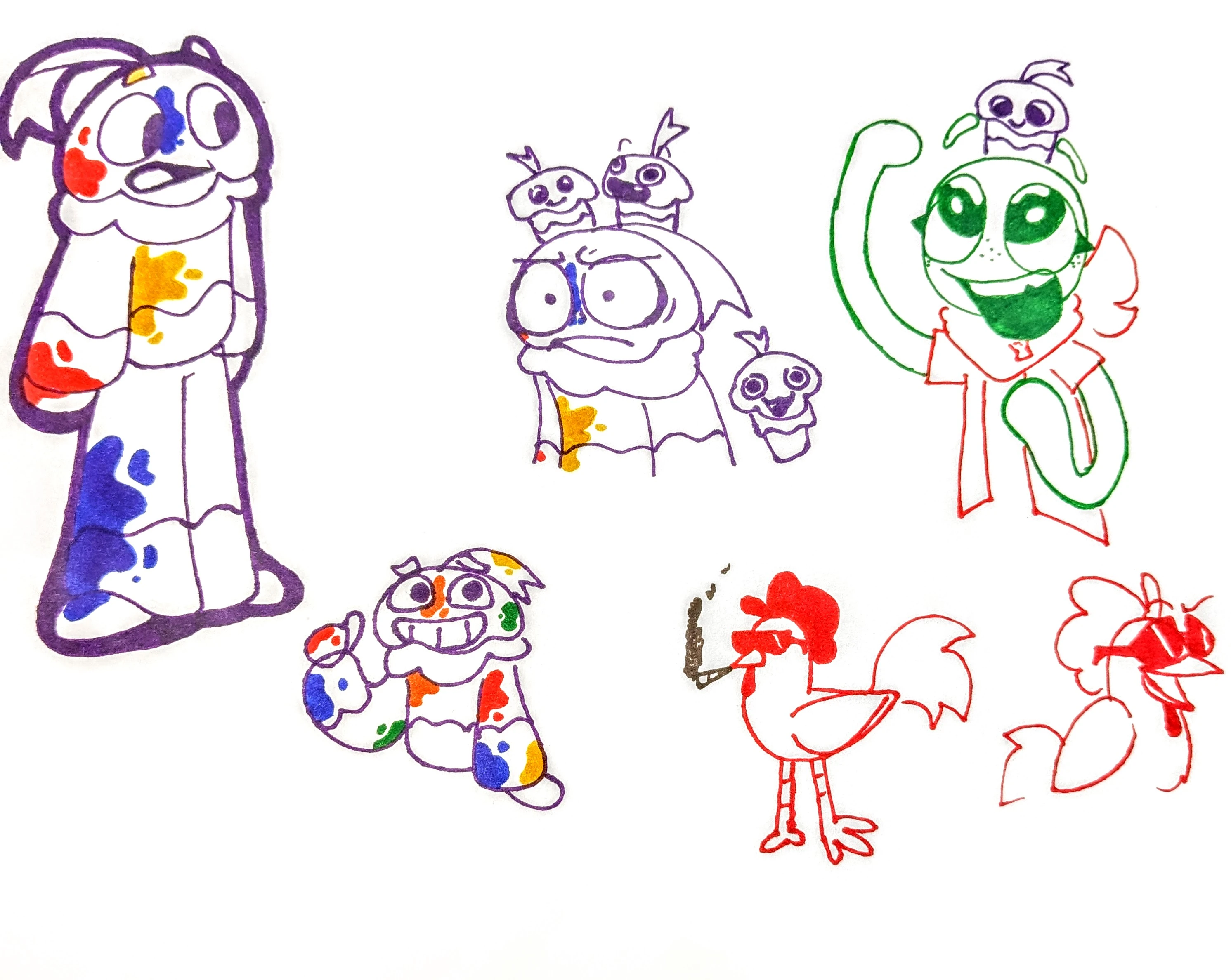 A bunch of wonderblocks doodles (Featuring my Arty design ) | Fandom