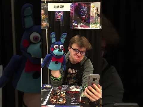 Kellen Goff (the voice actor of Funtime Freddy) interacting with Bon ...