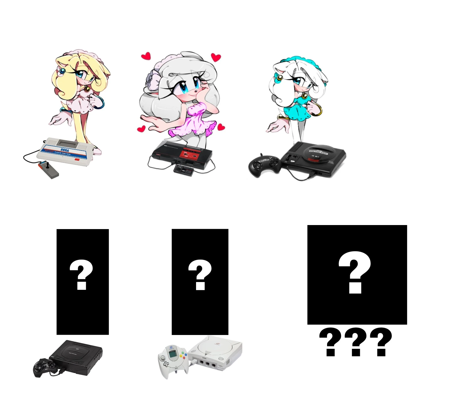 Evolución del personaje "Elina the hedgehog" (Con consolas de Sega ...