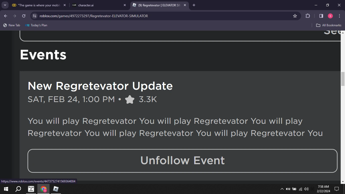 YOU WILL PLAY REGRETEVATOR | Fandom