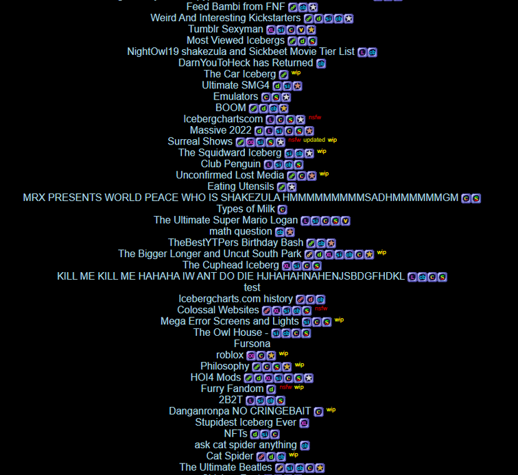 all my info on the iceberg charts website i use | Fandom