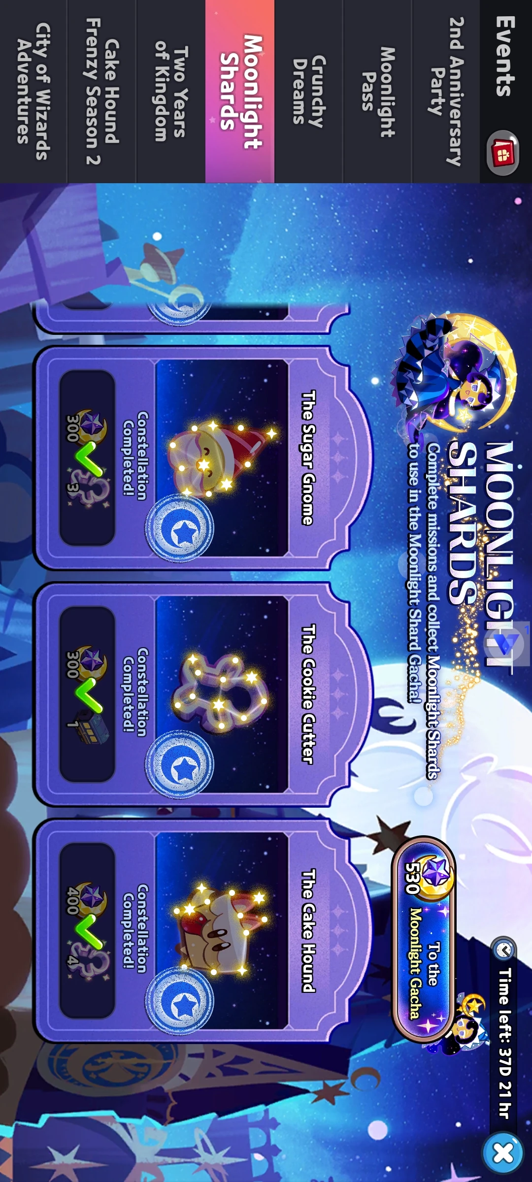 Can i get free Moonlight cookie for complete all Moonlight shards? | Fandom