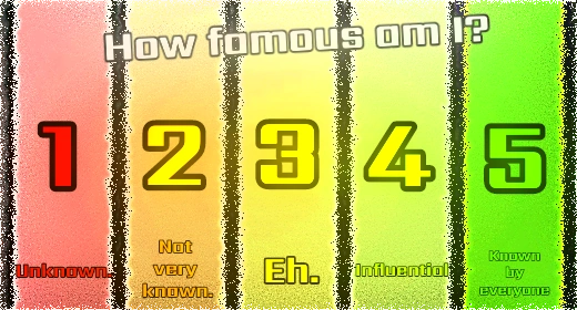 My take on the "How famous am I?" thing | Fandom