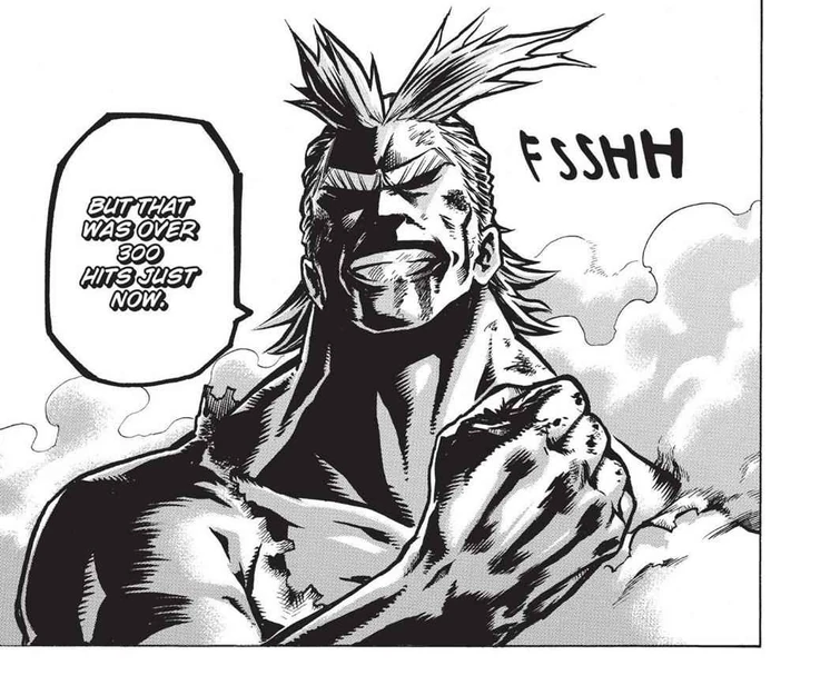 How many punches did All Might throw to defeat the U.S.J. Nomu (more ...