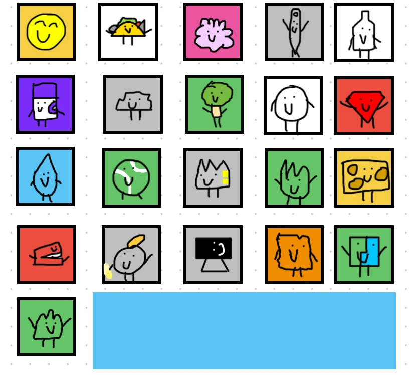 Bfb character voting cards but the assets are pretty bad (21/64) #4 ...