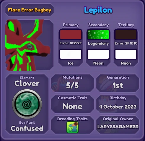 Trading 2/3 Flare Error Lepilon | Fandom