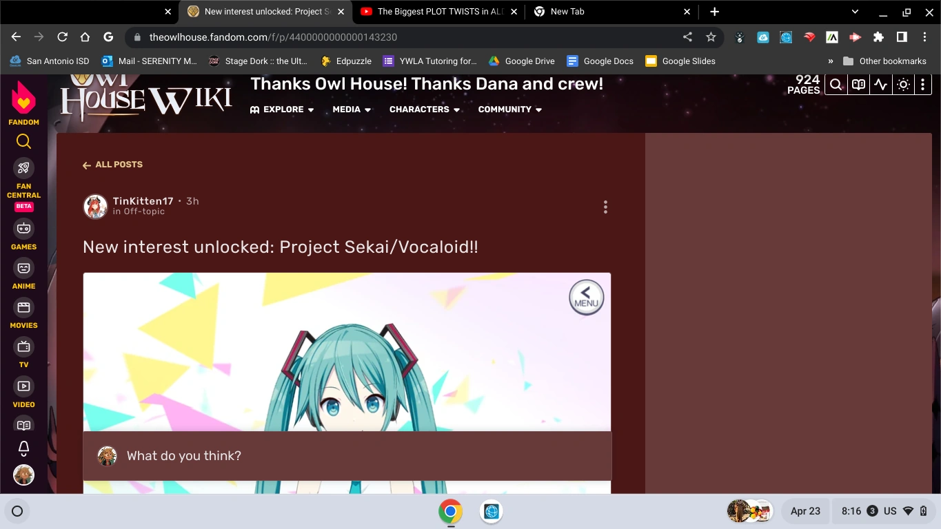 AHHHH MY FANDOM | Fandom