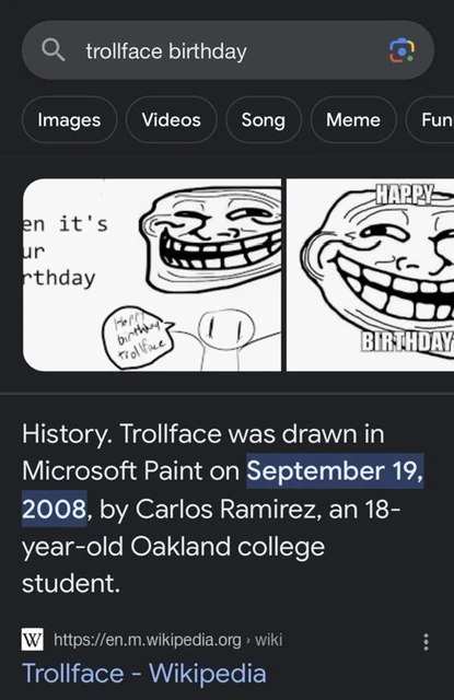 Happy birthday trollface :) | Fandom