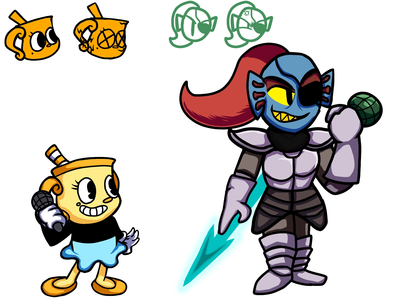 Mrs. Chalice and Undyne at your service! | Fandom