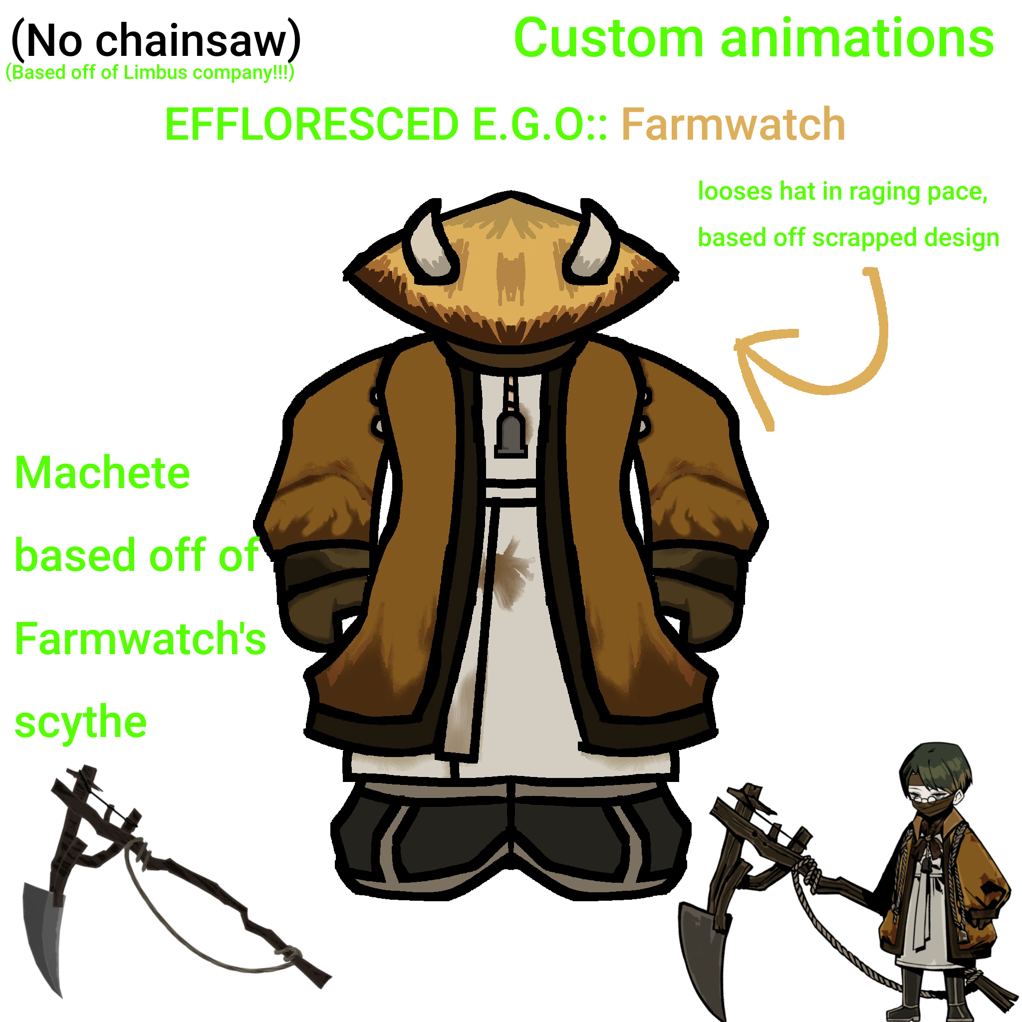 EFFLORESCED E.G.O:: FARMWATCH SLASHER SKIN!!! | Fandom