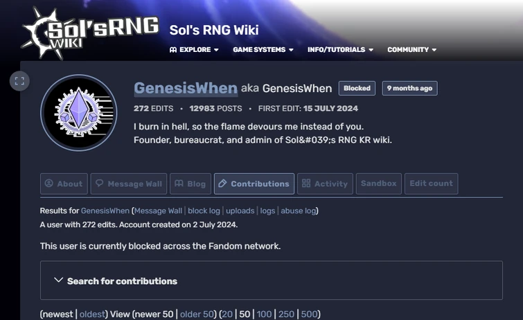 Genesis got gblocked | Fandom