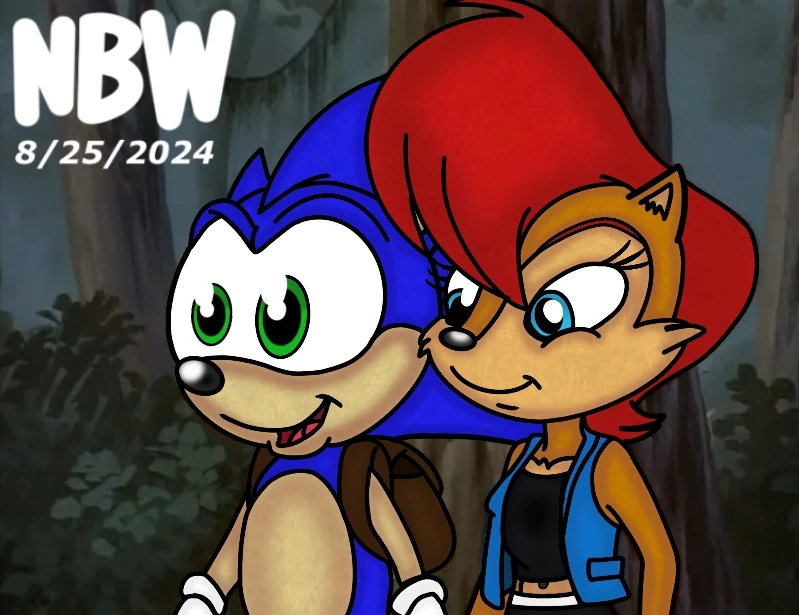 Redrawn Sonic SatAM screenshot of Sonic and Sally | Fandom