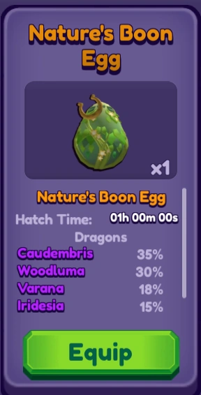 T/S Natures Boon Egg | Fandom