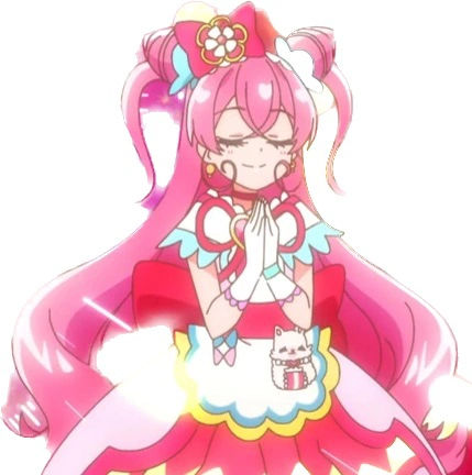 Cure precious after using her attack in no background | Fandom