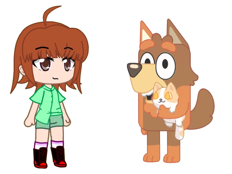 my bluey OC Vs gacha oc | Fandom