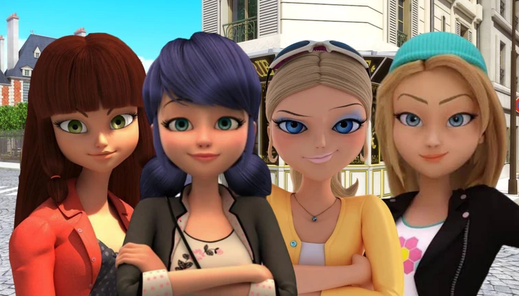 Lila And Marinette And Chloe And Zoe Background Edit | Fandom