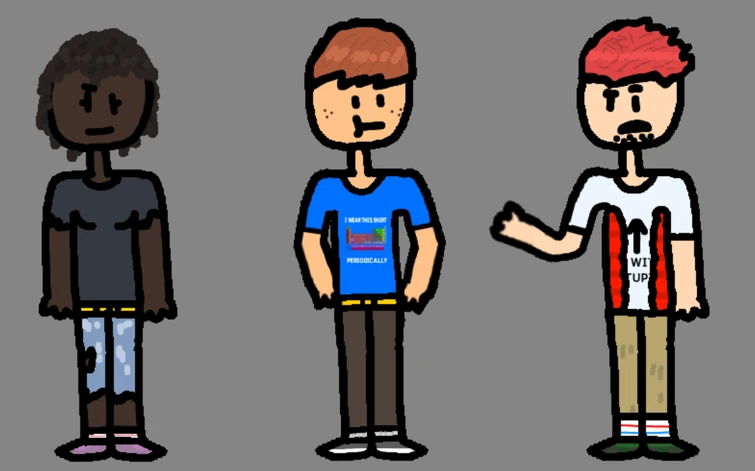 so I drew the 3 of my ocs as humans | Fandom