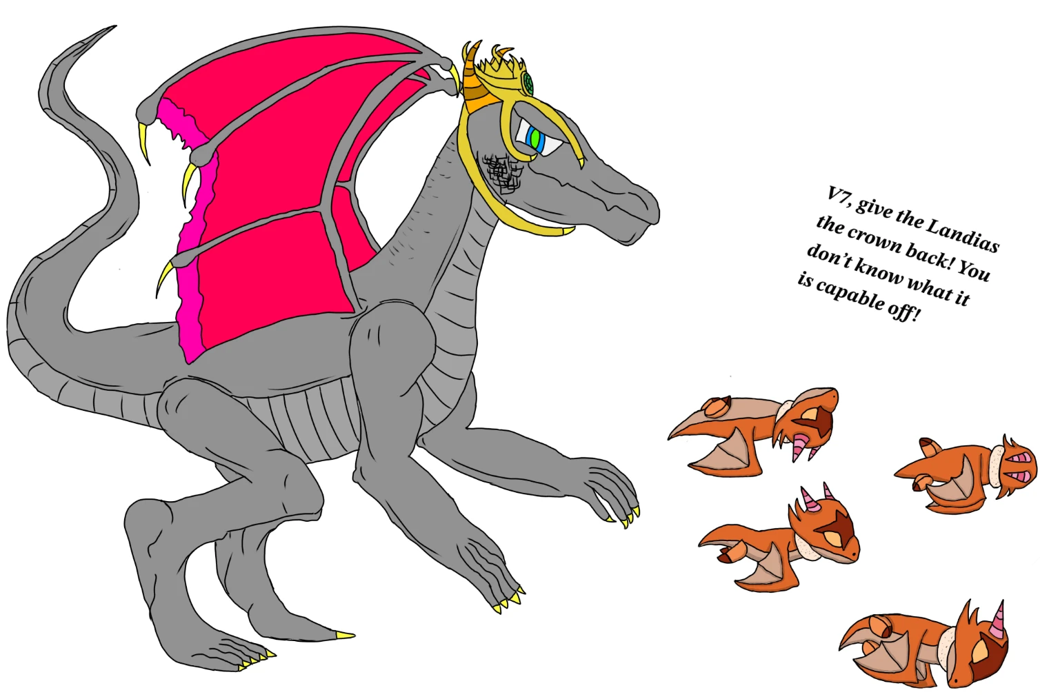 A crown that rules all: V7TheDragonLover corrupted by the master crown ...