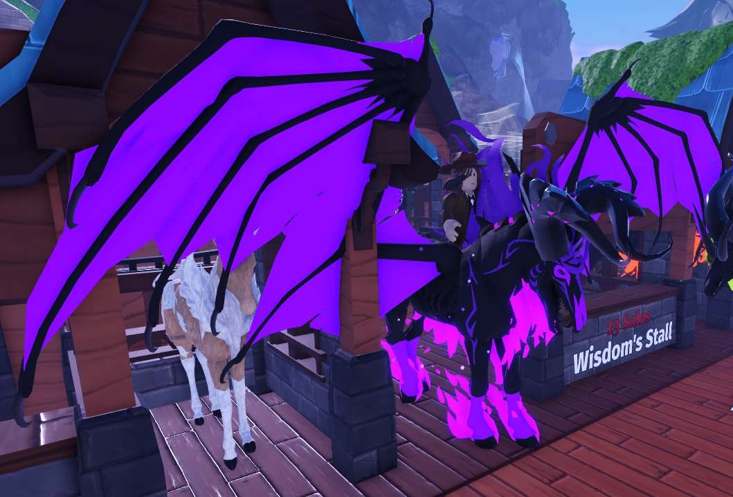 Just saw the coolest Ghoulsteed and a pretty Flora Horse in Market ...