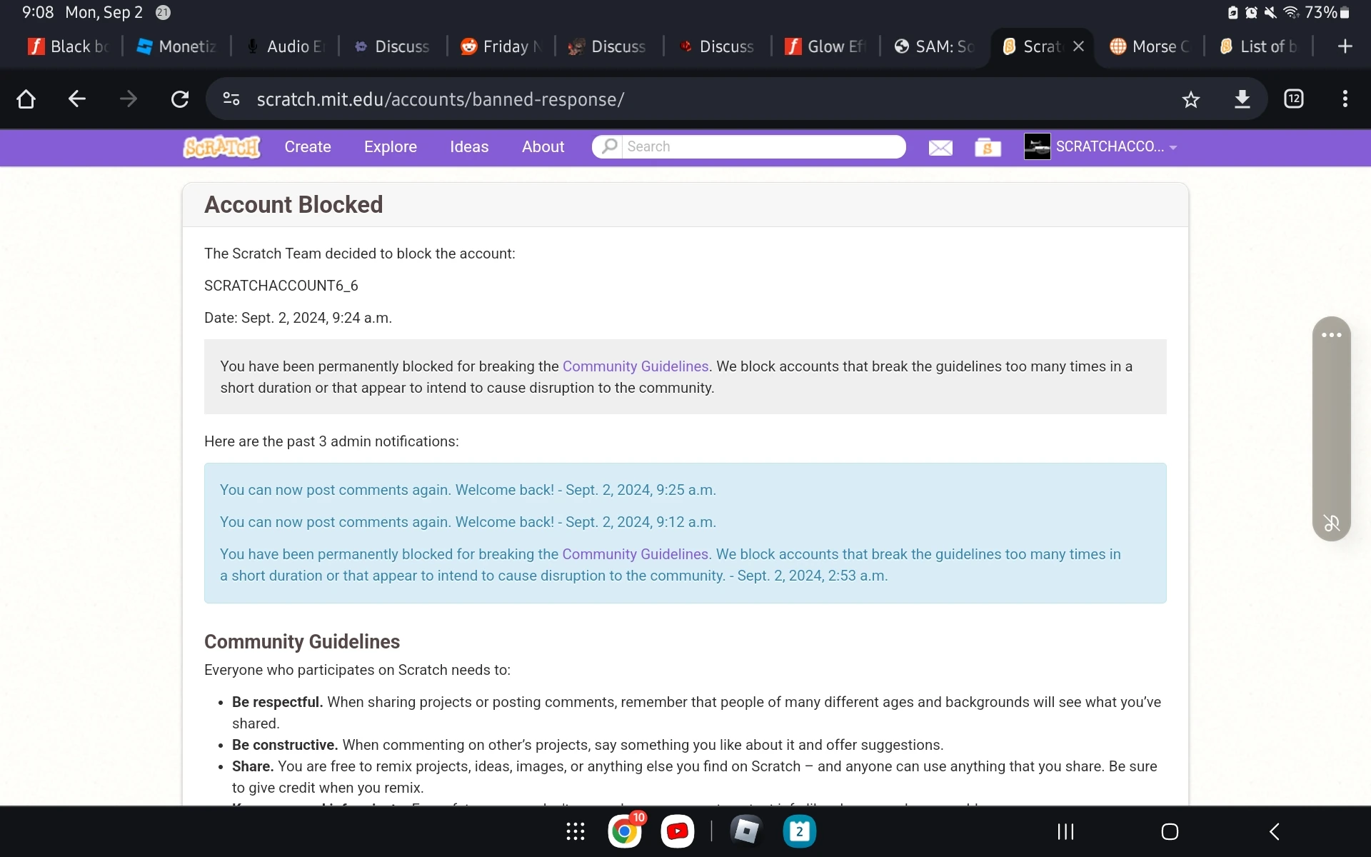 just got banned off of scratch 👍 | Fandom