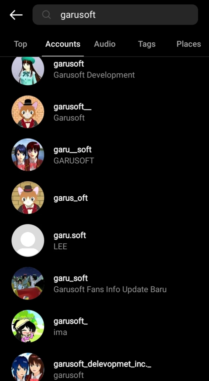 What about garusoft in Instagram are many accounts? | Fandom