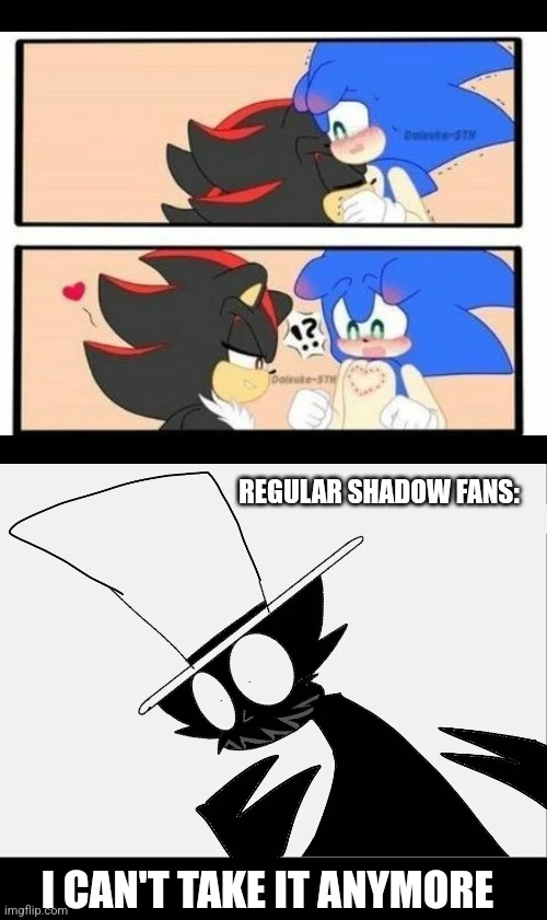 Shadow fans when looking at Curse Sonadow art be like | Fandom