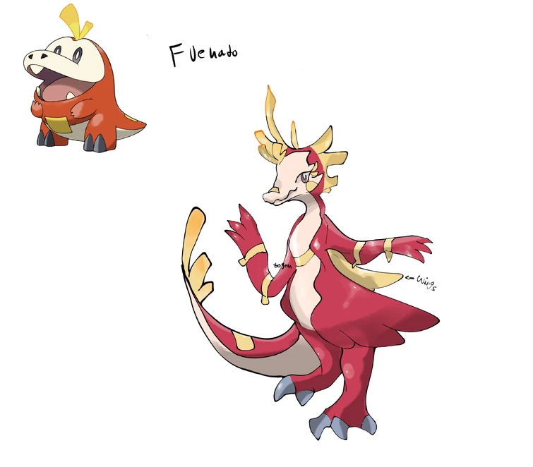 My take on fuecoco evolution | Fandom