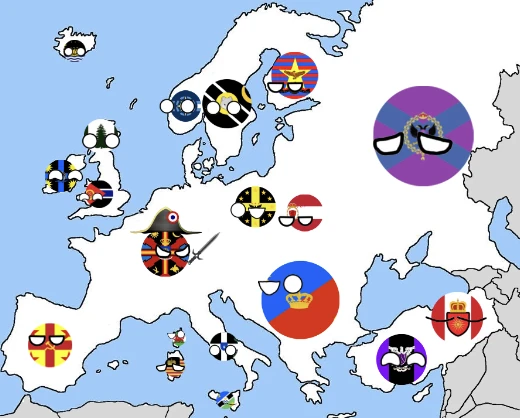 A map of Europe using countryballs of every flag I’ve made! | Fandom