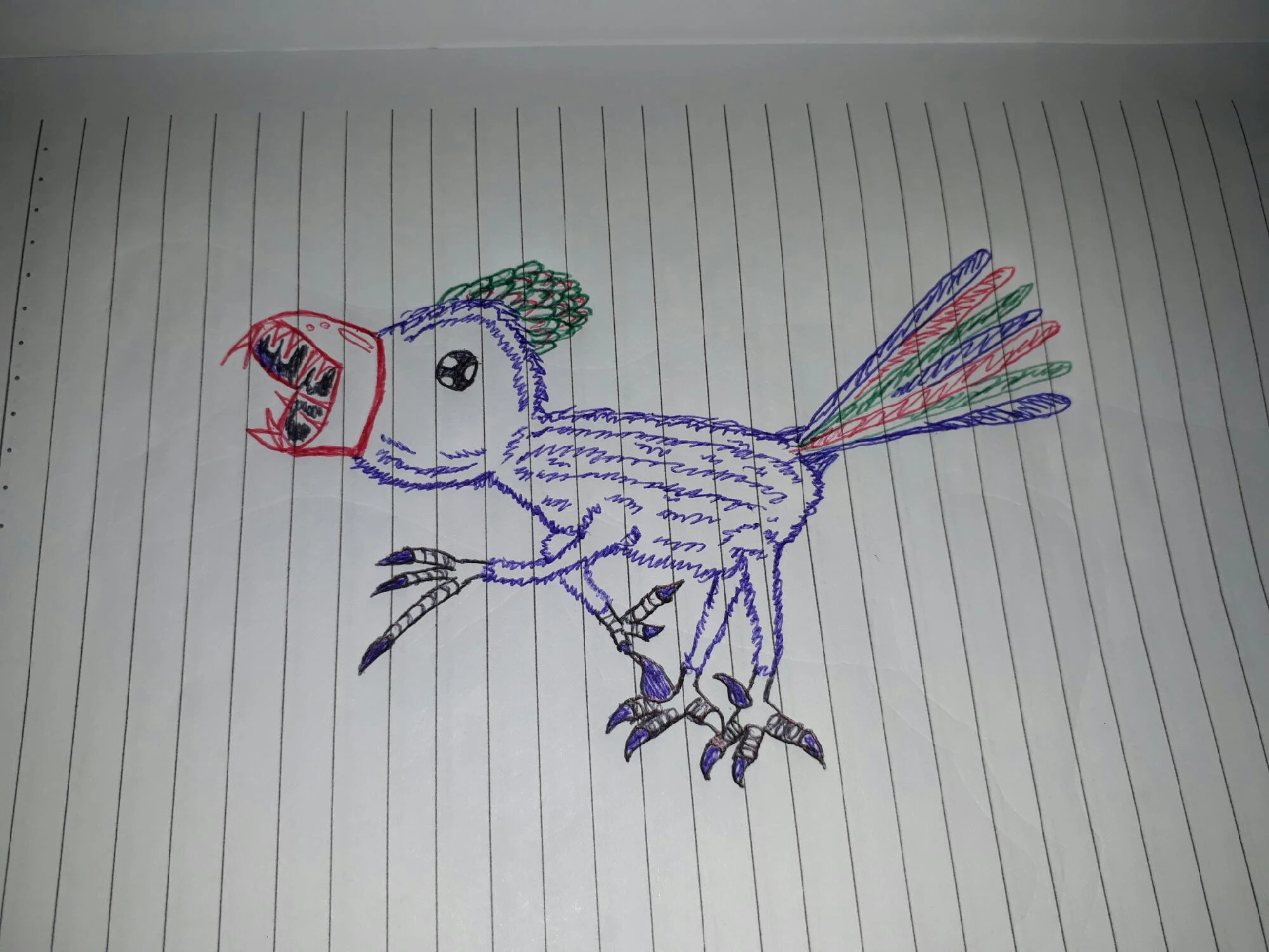 Bored at school, I draw an ugly dino-bird...??? | Fandom