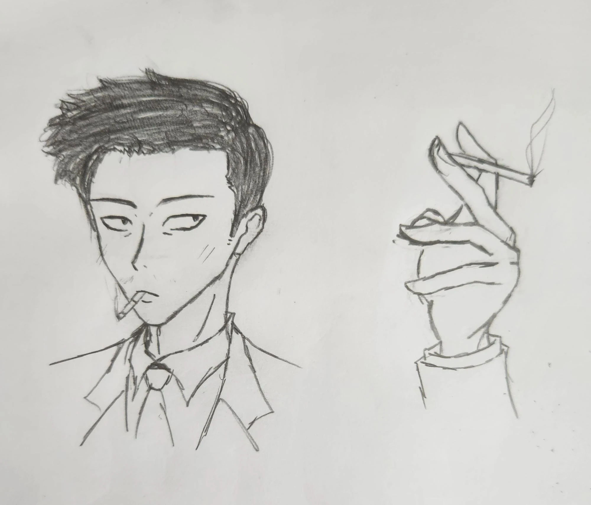 Shiu Kong & Toji Fushiguro again (sketch) | Fandom