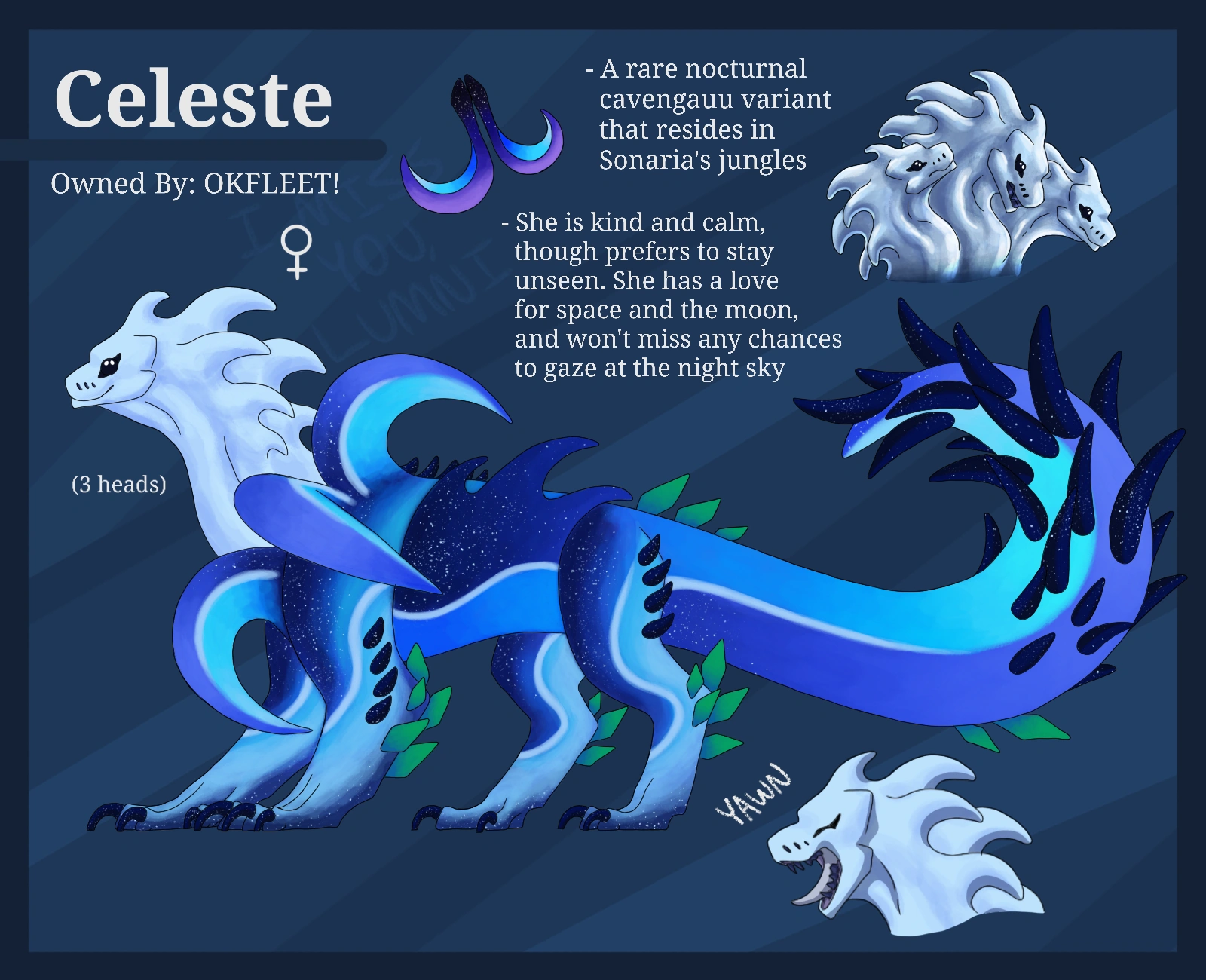 Celeste's finished reference sheet | Fandom